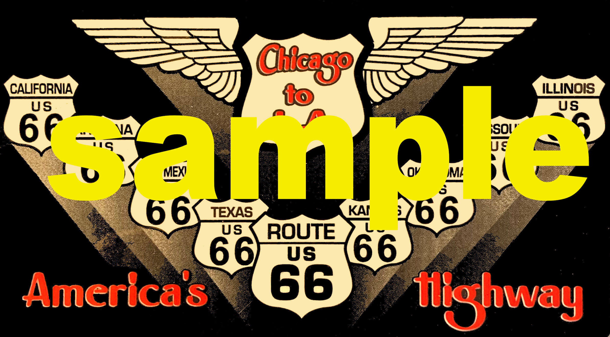 1 Rt.66 America's Highway : Bob Hoyts Classic Inspection Stickers | Add ...