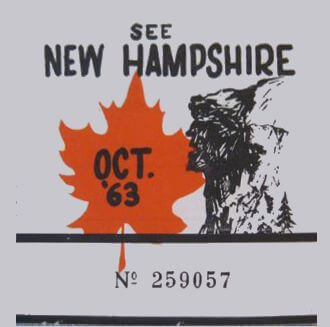 1963 New Hampshire inspection : Bob Hoyts Classic Inspection Stickers ...