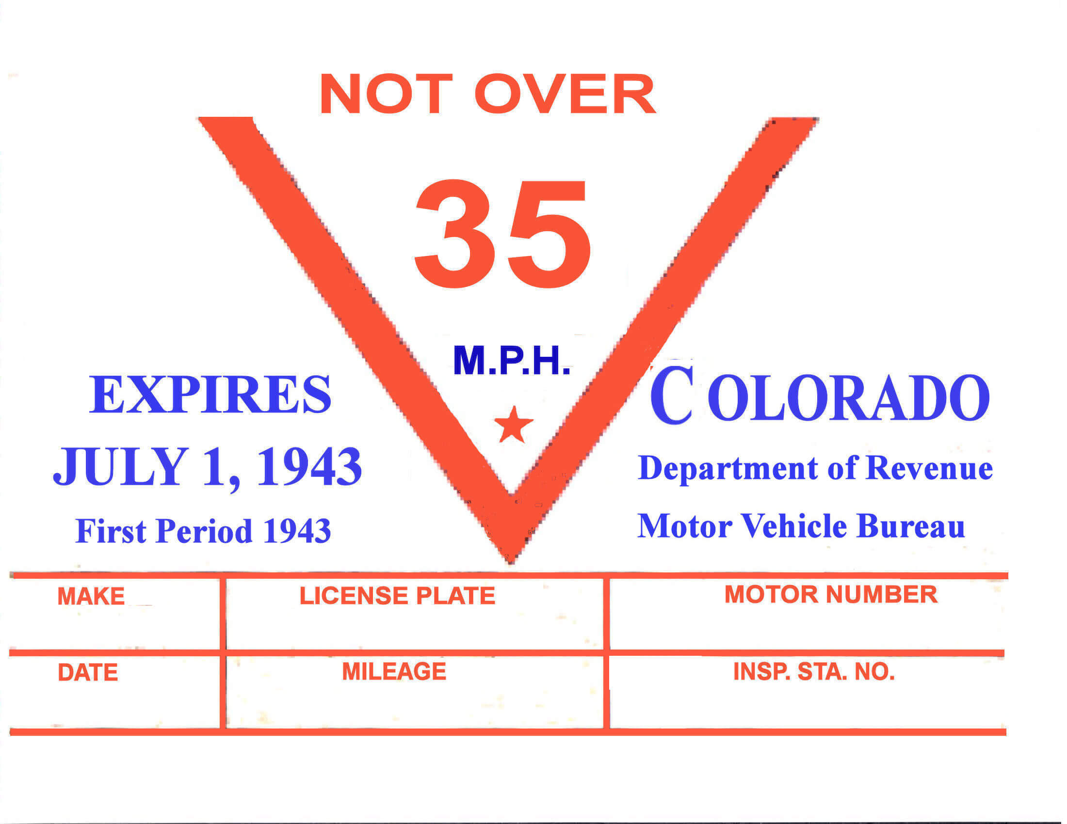 Colorado : Bob Hoyts Classic Inspection Stickers | Add a Final Touch to ...