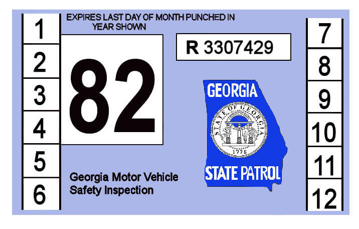 1982 Georgia Inspection Sticker : Bob Hoyts Classic Inspection Stickers ...
