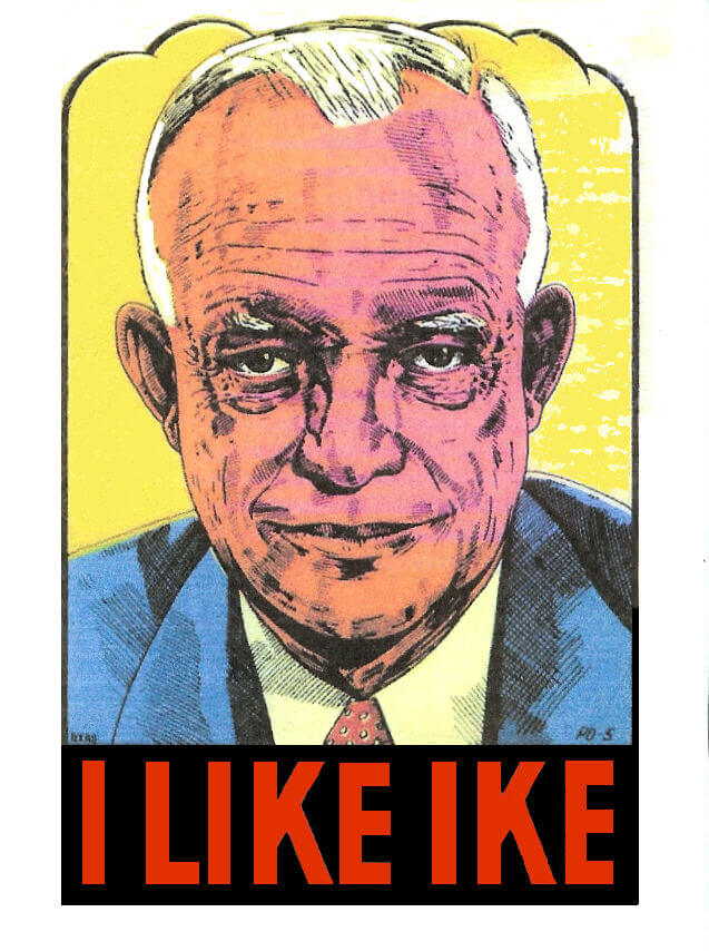 1950s I like Ike comic : Bob Hoyts Classic Inspection Stickers | Add a ...