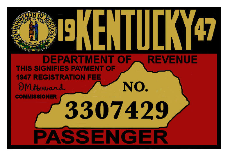 Kentucky : Bob Hoyts Classic Inspection Stickers | Add a Final Touch to ...