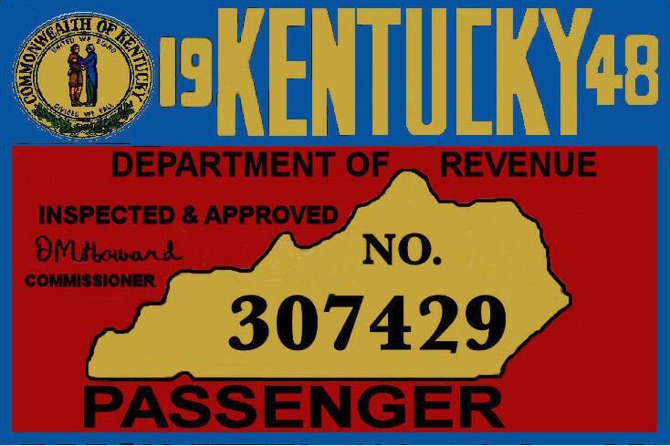 Kentucky : Bob Hoyts Classic Inspection Stickers | Add a Final Touch to ...