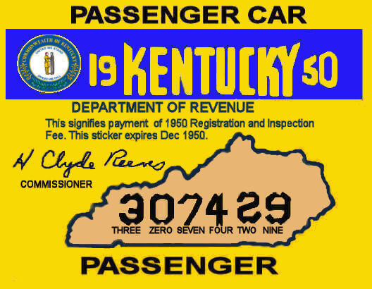 Kentucky : Bob Hoyts Classic Inspection Stickers | Add a Final Touch to ...