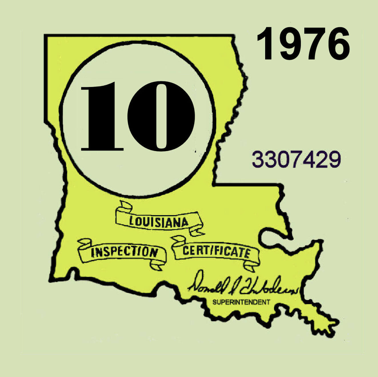 1976 Louisiana Inspection : Bob Hoyts Classic Inspection Stickers | Add ...
