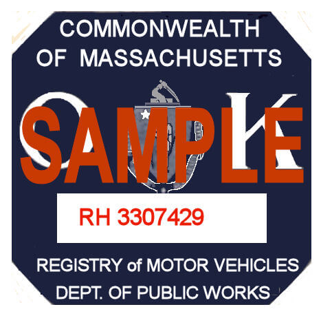 1936 Massachusetts FALL INSPECTION Sticker : Bob Hoyts Classic ...