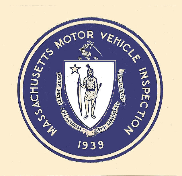1939 Massachusetts FALL Inspection Sticker : Bob Hoyts Classic ...