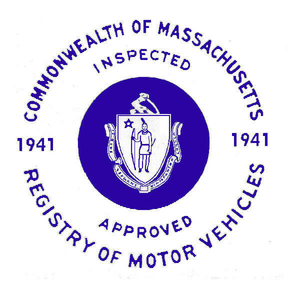 1941 Massachusetts FALL INSPECTION Sticker : Bob Hoyts Classic ...