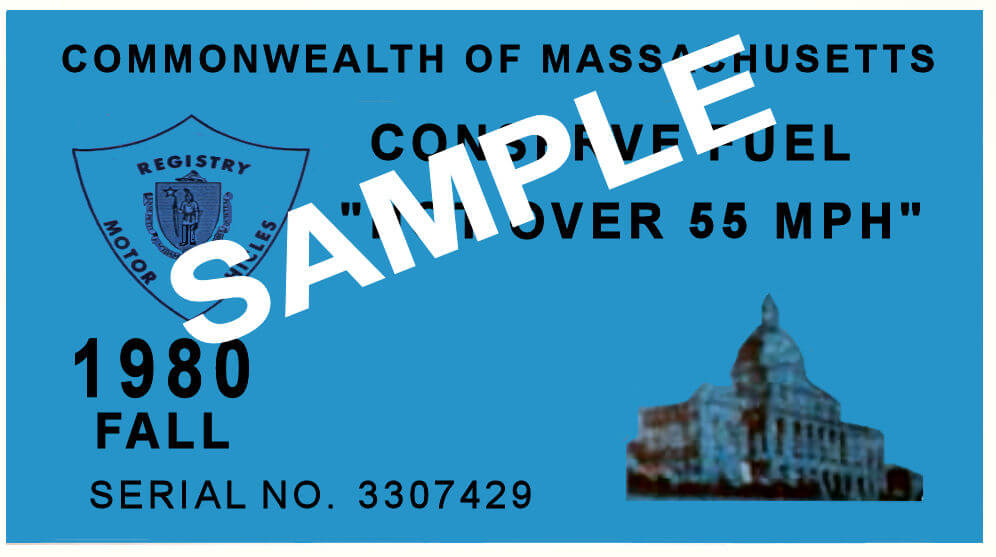1980 Massachusetts FALL INSPECTION Sticker : Bob Hoyts Classic ...