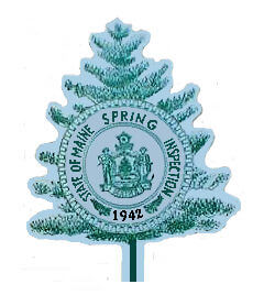 1942 Maine SPRING Inspection Sticker : Bob Hoyts Classic Inspection ...