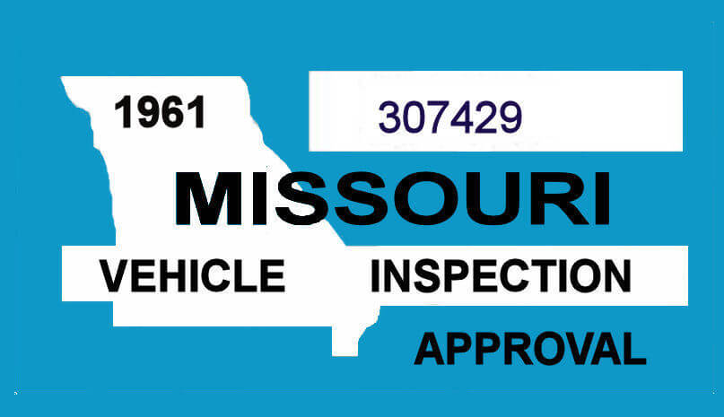 Missouri : Bob Hoyts Classic Inspection Stickers | Add a Final Touch to ...