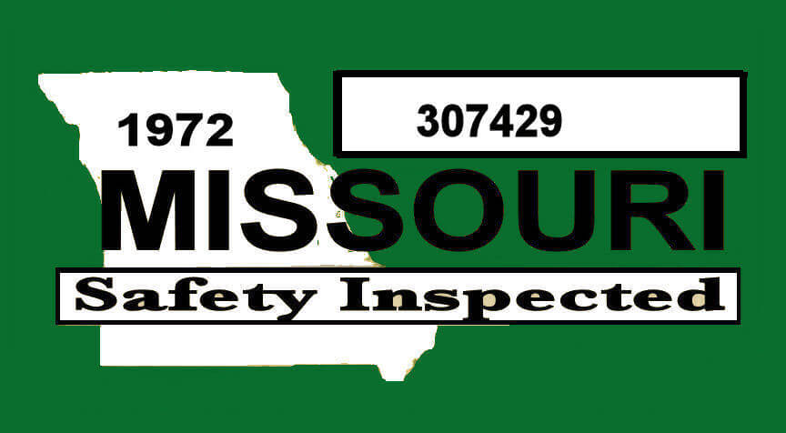1972 Missouri Inspection : Bob Hoyts Classic Inspection Stickers | Add ...