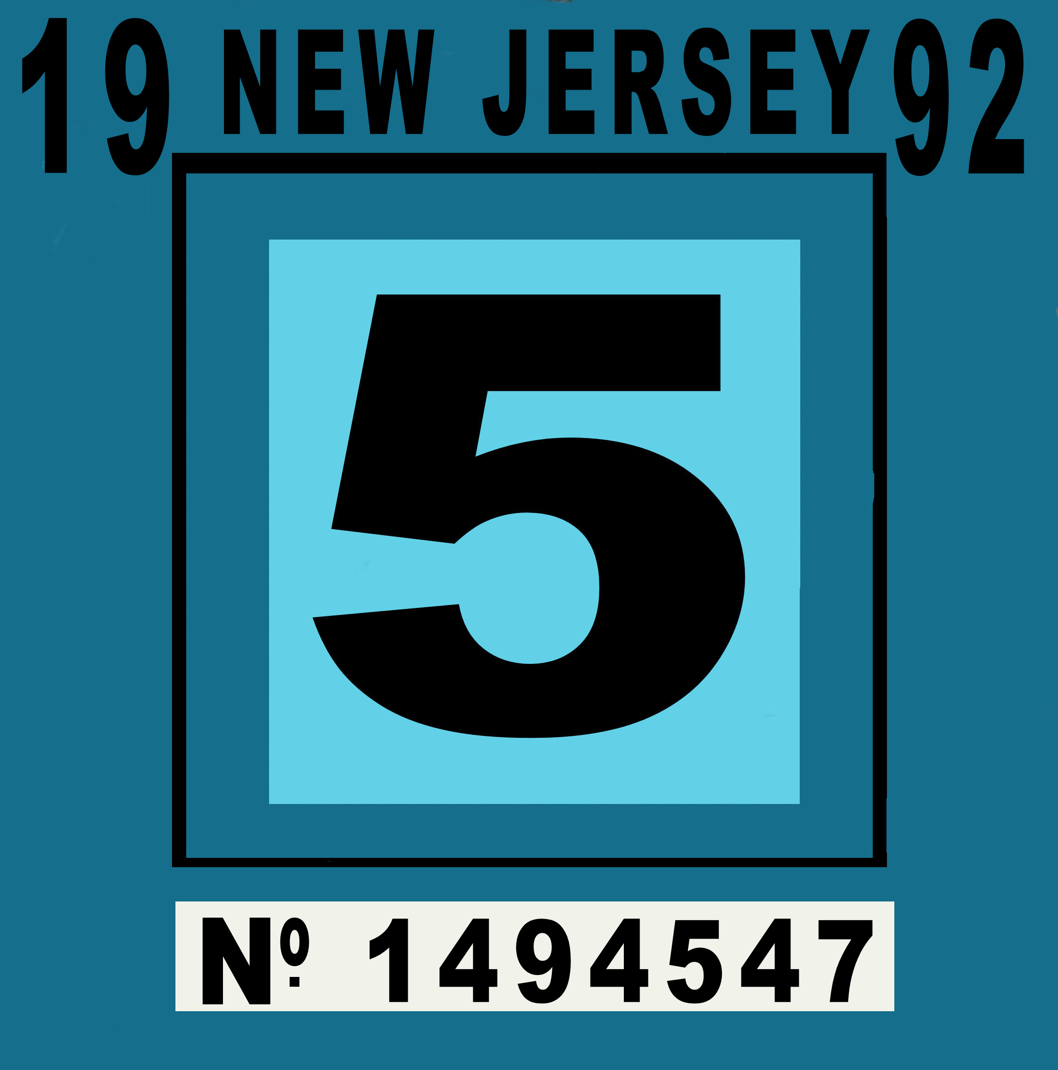 1992 New Jersey Inspection : Bob Hoyts Classic Inspection Stickers ...