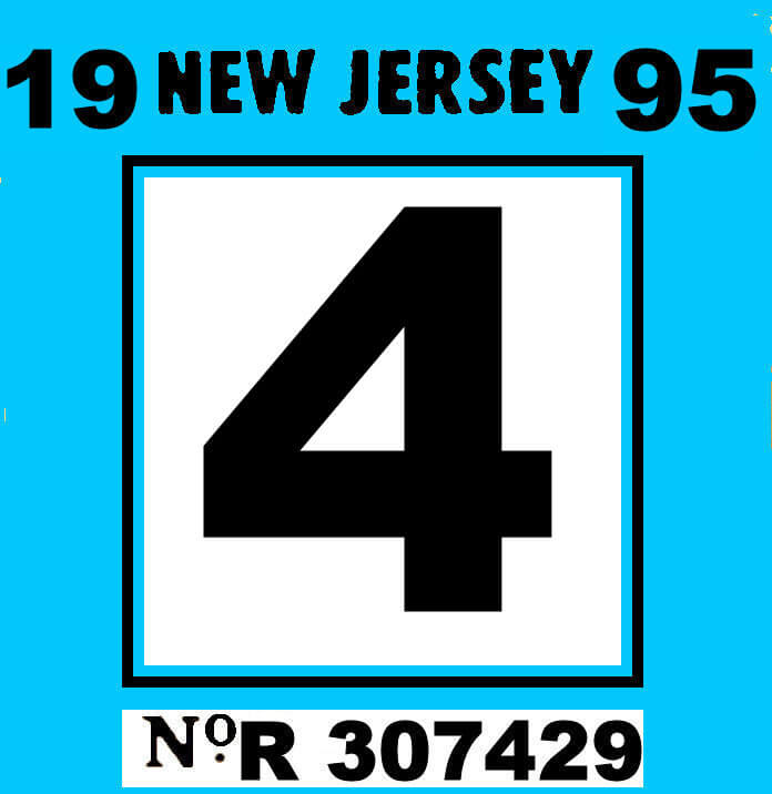 1995 New Jersey Inspection : Bob Hoyts Classic Inspection Stickers ...