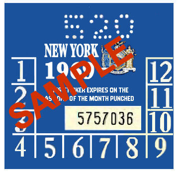 1969 New York INSPECTION Sticker : Bob Hoyts Classic Inspection ...