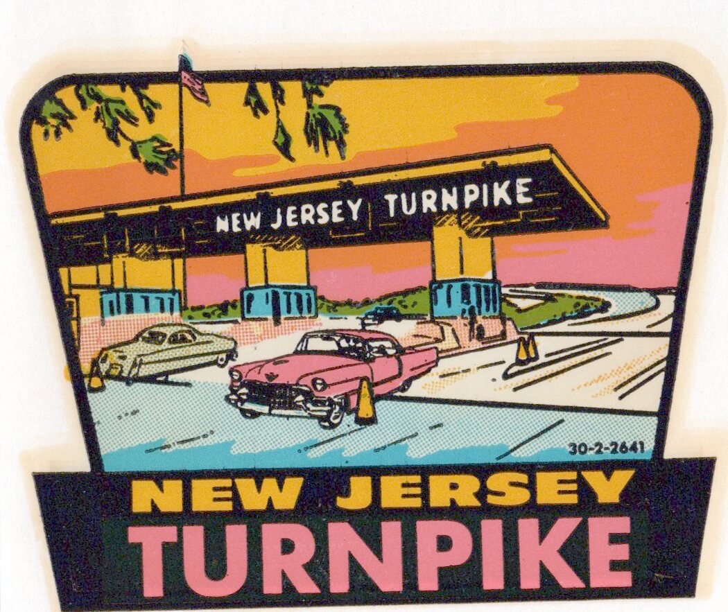 New Jersey Turnpike II Vintage Vacation Sticker : Bob Hoyts Classic ...