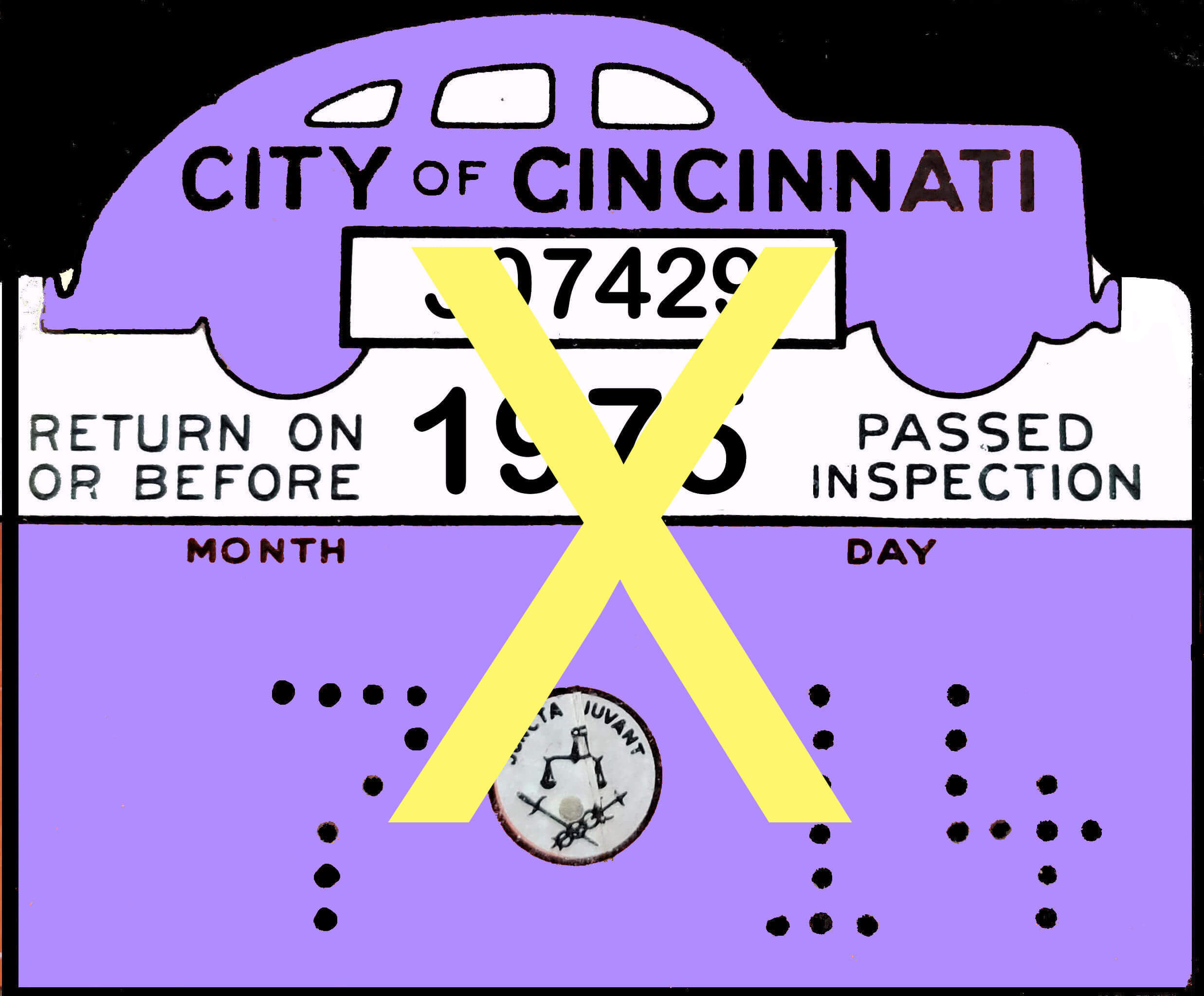1975 Ohio Inspection Cincinnati : Bob Hoyts Classic Inspection Stickers ...