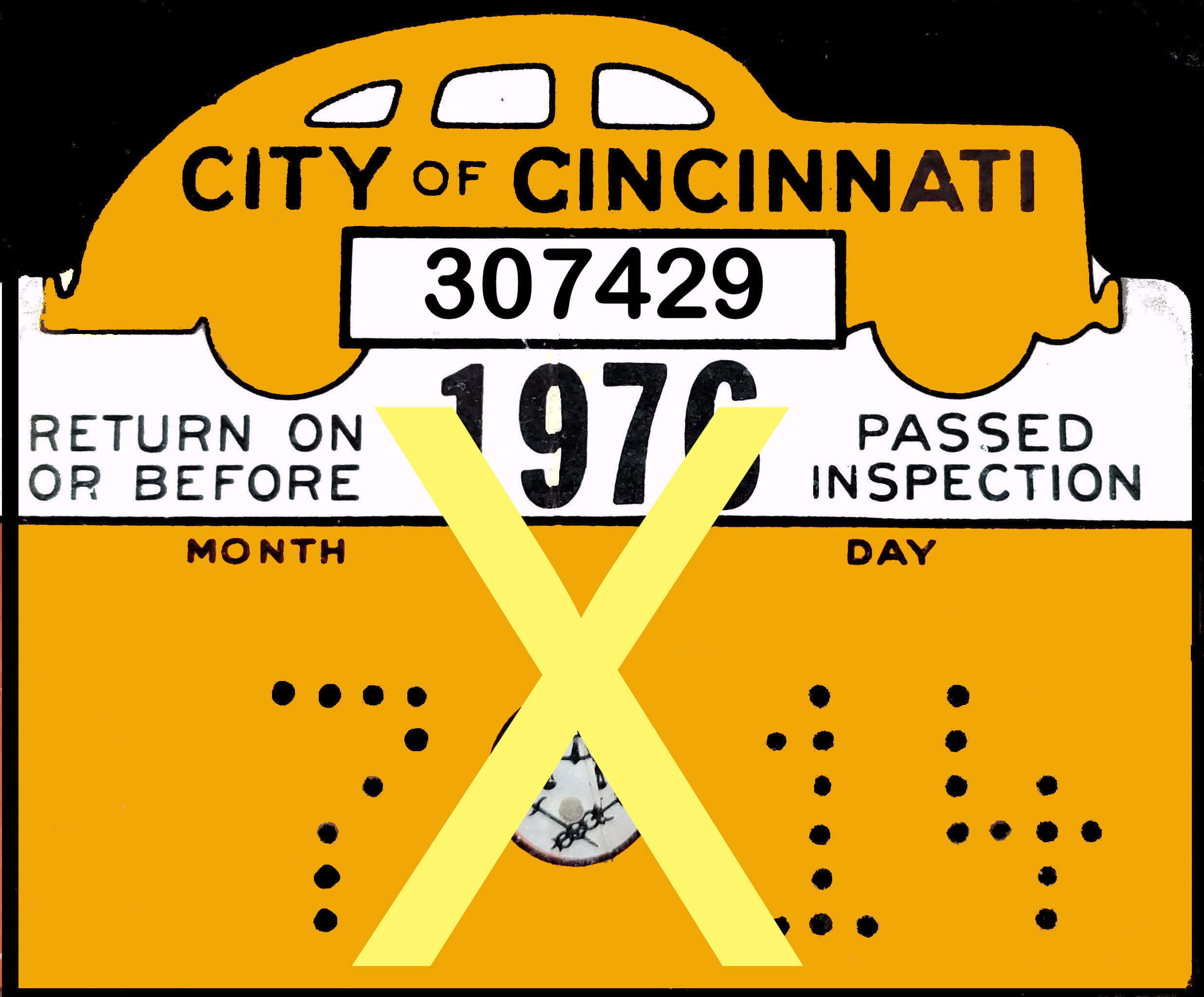 1976 Ohio Inspection Cincinnati : Bob Hoyts Classic Inspection Stickers ...
