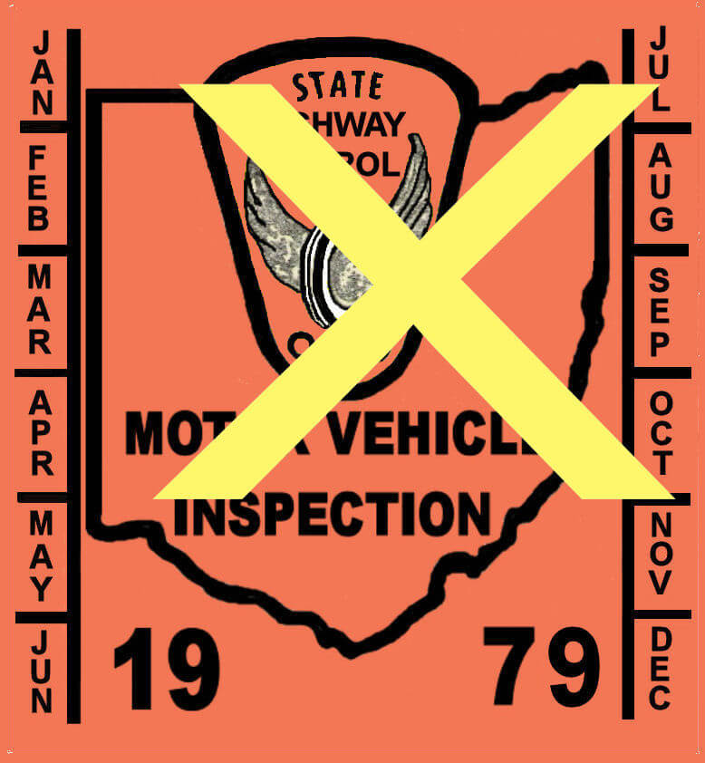 Ohio : Bob Hoyts Classic Inspection Stickers | Add a Final Touch to ...