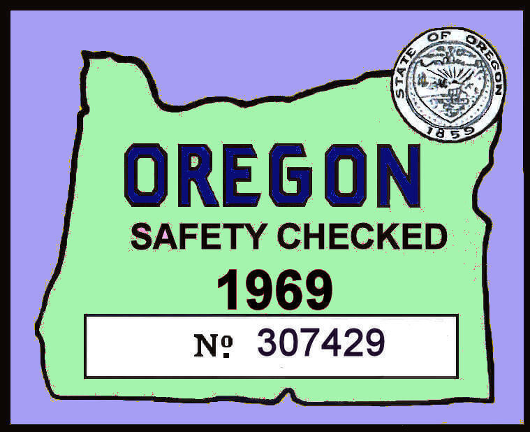1969 Oregon Safety Check Inspection : Bob Hoyts Classic Inspection ...