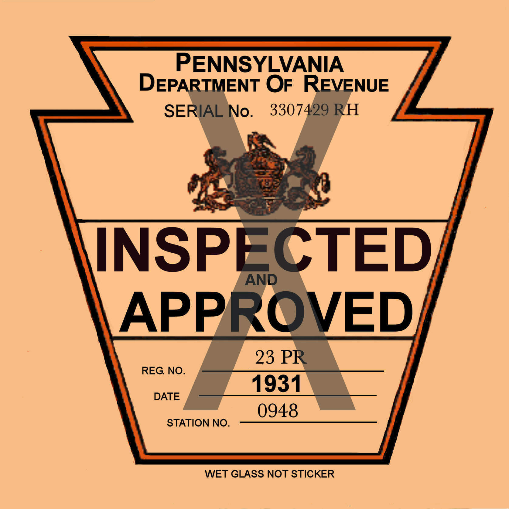 Pennsylvania : Bob Hoyts Classic Inspection Stickers | Add a Final ...
