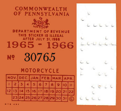 Motorcycle Stickers : Bob Hoyts Classic Inspection Stickers | Add a ...