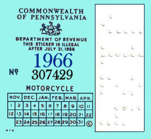 Motorcycle Stickers : Bob Hoyts Classic Inspection Stickers | Add a ...