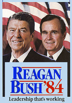 1984 Reagan Bush President sticker : Bob Hoyts Classic Inspection ...