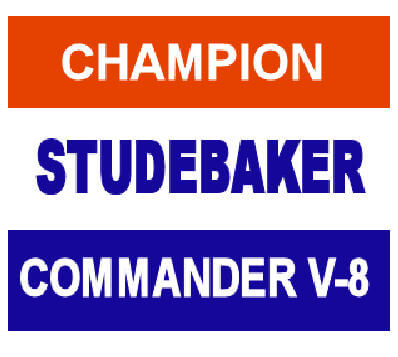 STUDEBAKER Champion Commander sticker : Bob Hoyts Classic Inspection ...