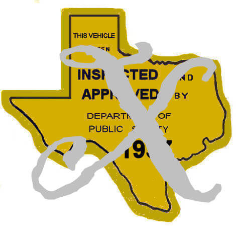 Texas : Bob Hoyts Classic Inspection Stickers | Add a Final Touch to ...