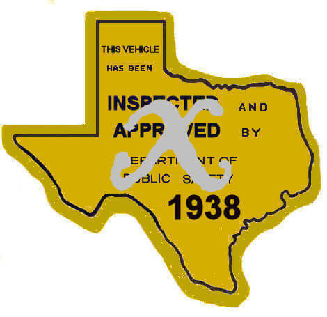 Texas : Bob Hoyts Classic Inspection Stickers | Add a Final Touch to ...