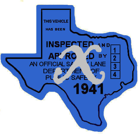 Texas : Bob Hoyts Classic Inspection Stickers | Add a Final Touch to ...