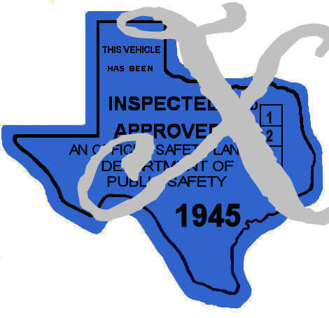 Texas : Bob Hoyts Classic Inspection Stickers | Add a Final Touch to ...