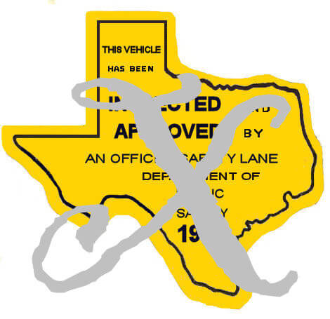 Texas : Bob Hoyts Classic Inspection Stickers | Add a Final Touch to ...