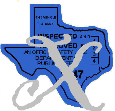 1947 Texas Safety Lane Inspection Sticker : Bob Hoyts Classic ...