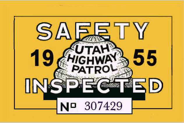 Utah : Bob Hoyts Classic Inspection Stickers | Add a Final Touch to ...