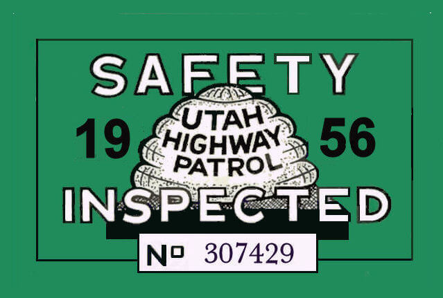 Utah : Bob Hoyts Classic Inspection Stickers | Add a Final Touch to ...