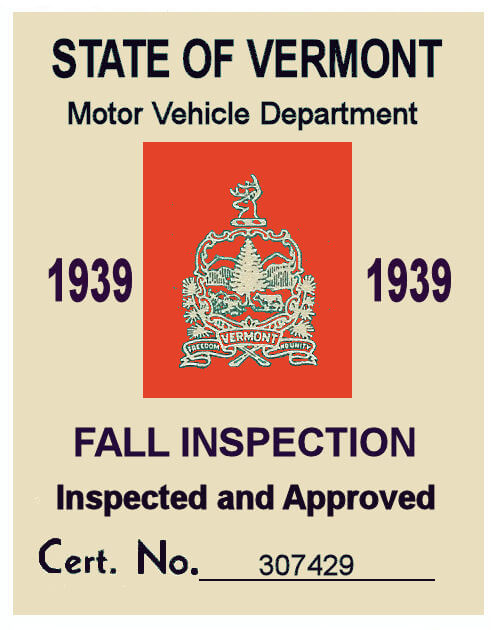 Vermont : Bob Hoyts Classic Inspection Stickers | Add a Final Touch to ...