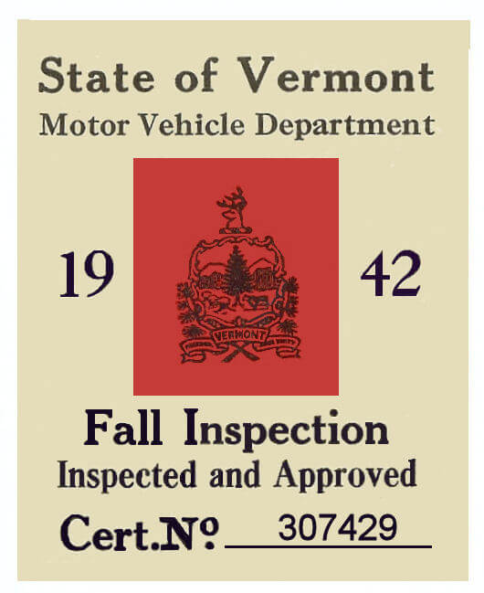 Vermont : Bob Hoyts Classic Inspection Stickers | Add a Final Touch to ...