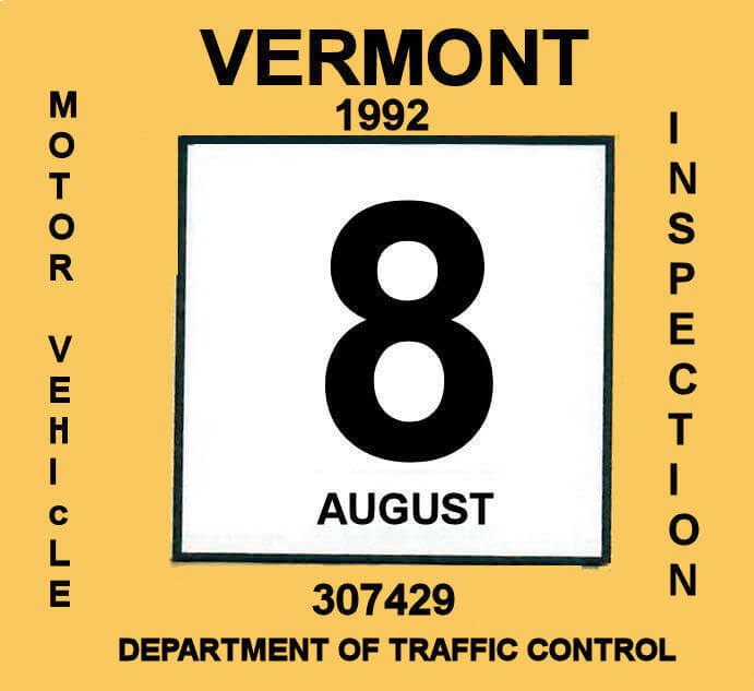 Vermont : Bob Hoyts Classic Inspection Stickers | Add a Final Touch to ...