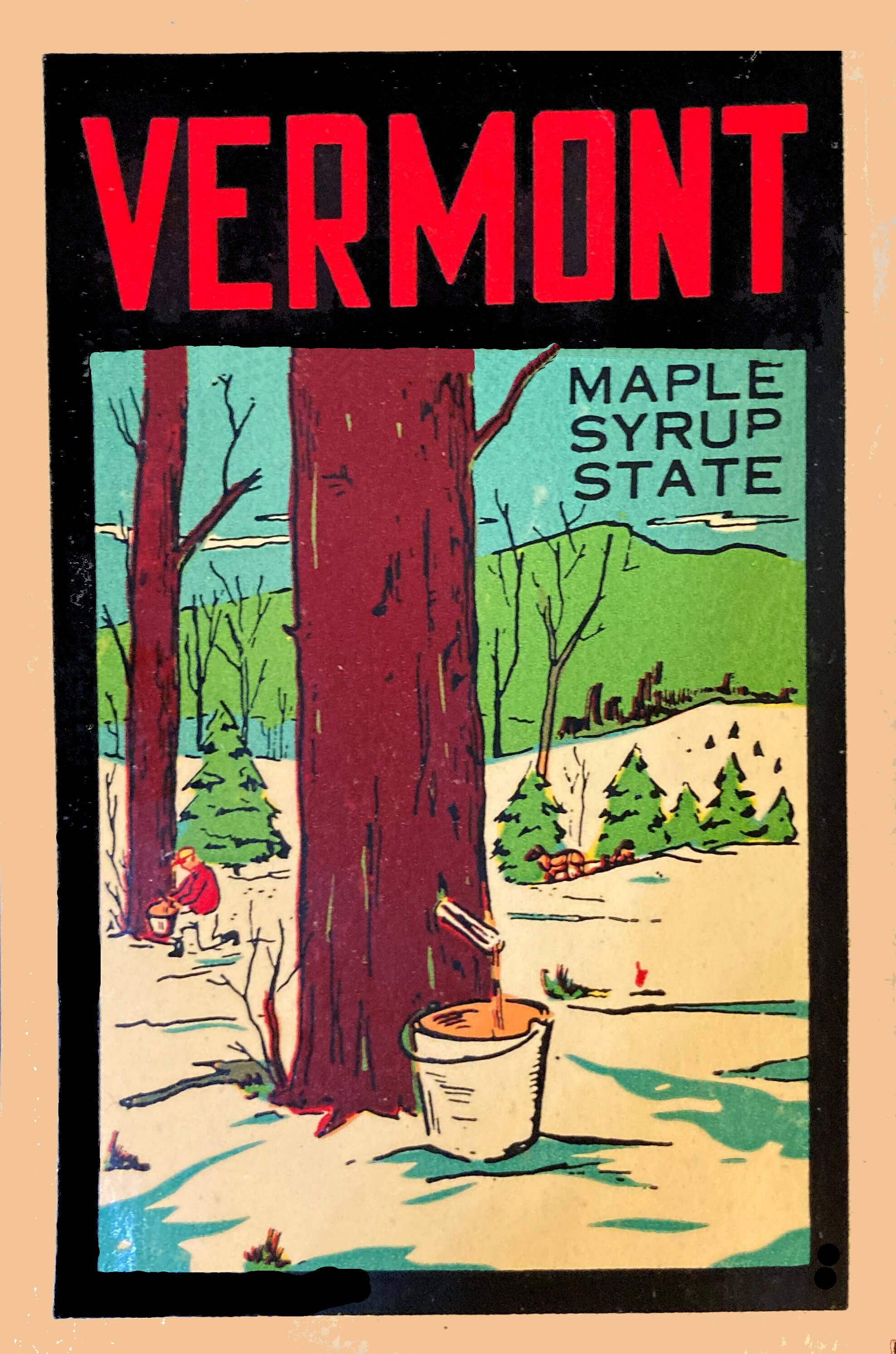 Vermont Vintage Vacation Sticker : Bob Hoyts Classic Inspection ...