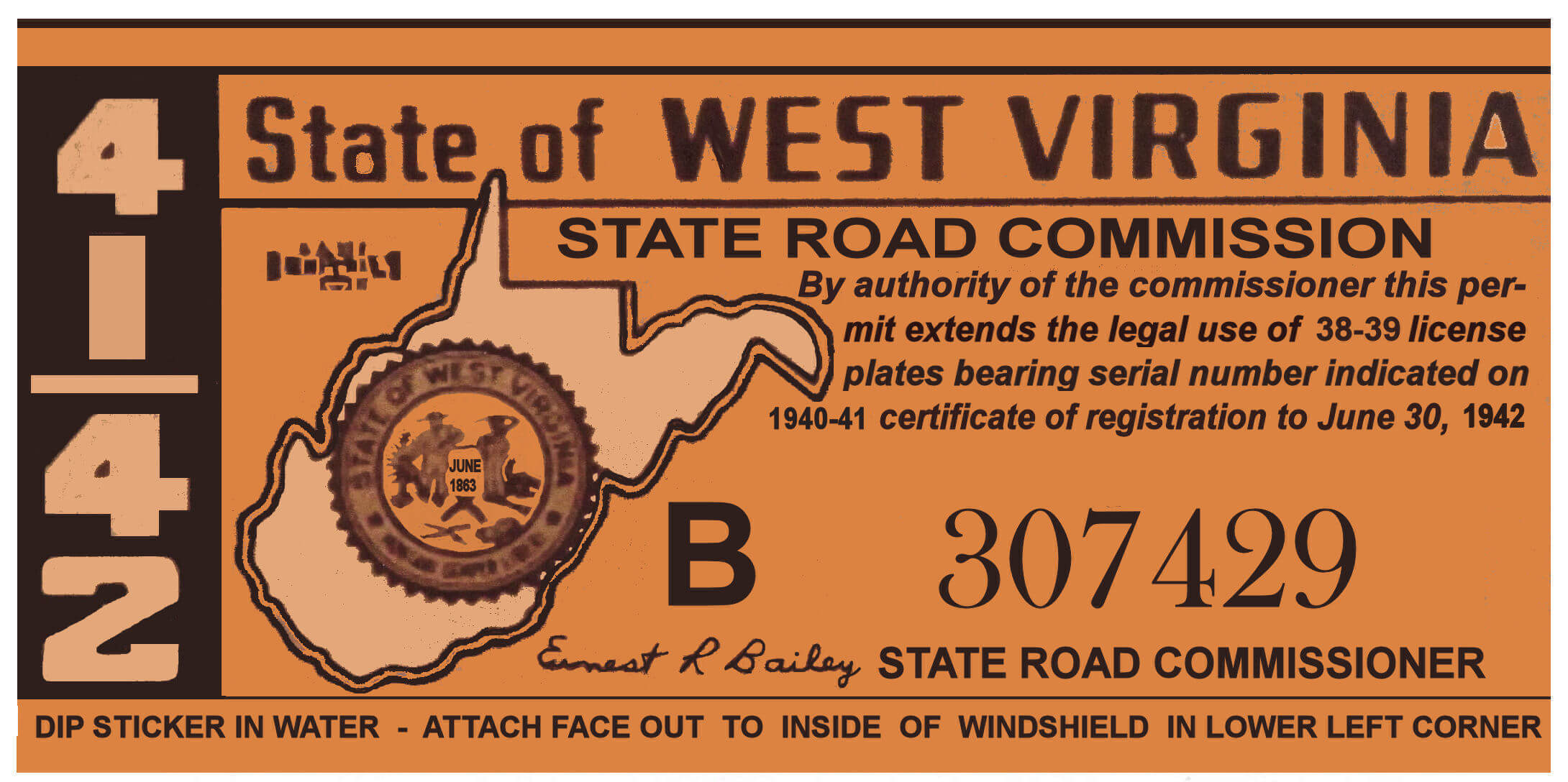 West Virginia : Bob Hoyts Classic Inspection Stickers | Add a Final ...