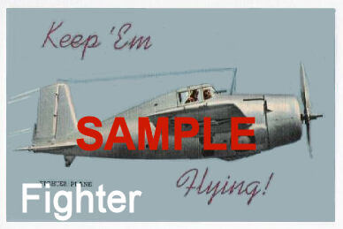 1942 Keep Em Flying WW2 Fighter Sticker : Bob Hoyts Classic Inspection ...